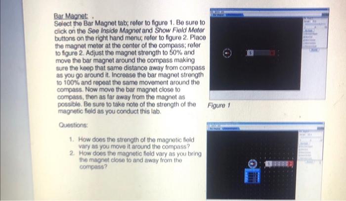 Solved Bar Magnet: Select the Bar Magnet tab; refer to | Chegg.com