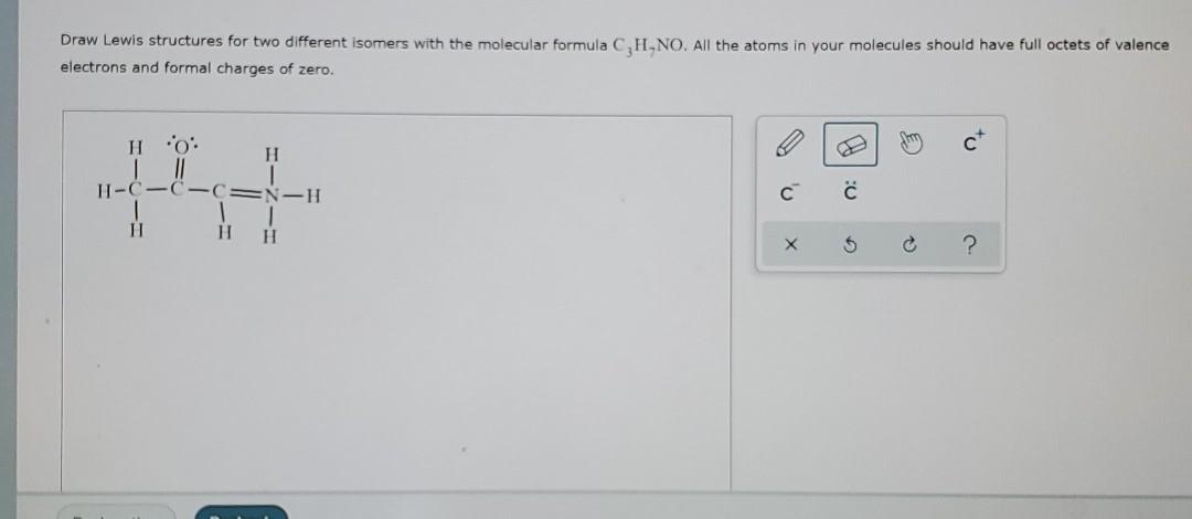 Solved Draw Lewis structures for two different isomers with | Chegg.com