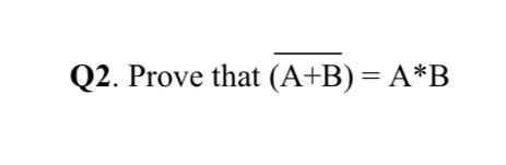 Solved (A+B)=A∗ B | Chegg.com