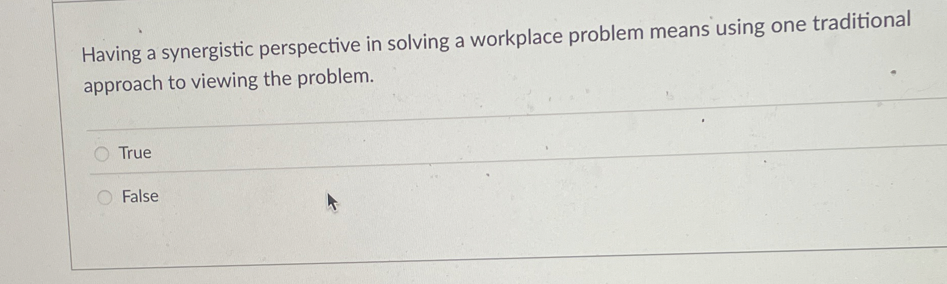 Solved Having A Synergistic Perspective In Solving A 9071