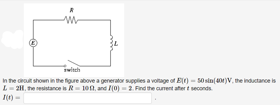 Solved In the circuit shown in the figure above a generator | Chegg.com