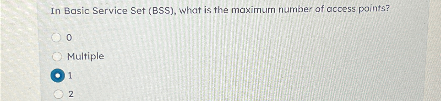 Solved In Basic Service Set (BSS), ﻿what is the maximum | Chegg.com