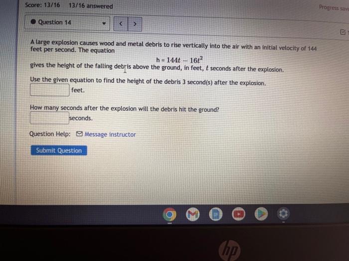 Solved Score: 13/16 13/16 answered Question 14 A large | Chegg.com