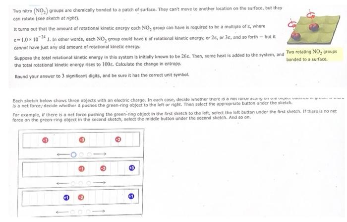Solved Two nitro (NO2) groups are chemically bonded to a | Chegg.com
