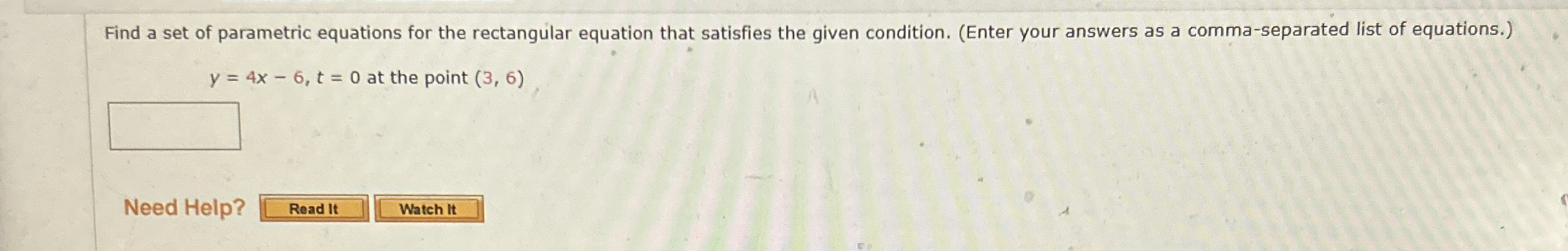 Solved Find a set of parametric equations for the | Chegg.com