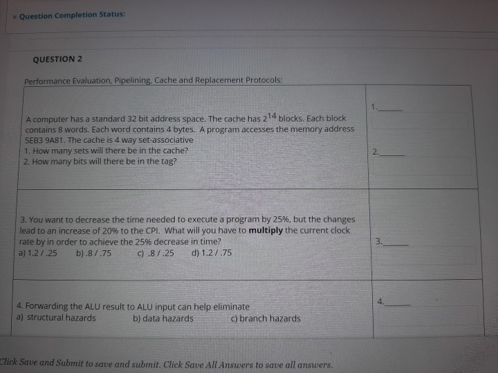 Solved Question Completion Status: QUESTION 2 Performance | Chegg.com