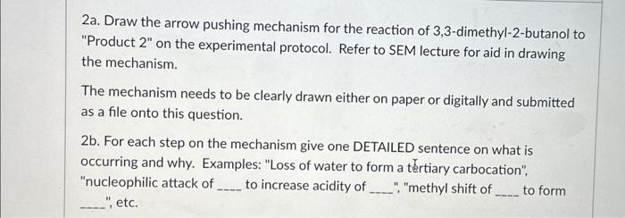 Solved 1a. Draw the arrow pushing mechanism for the reaction | Chegg.com
