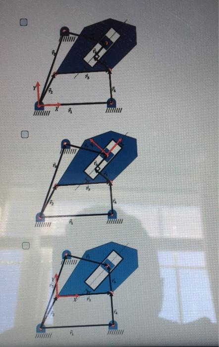 Solved For the mechanism shown, draw a correct vector loop | Chegg.com