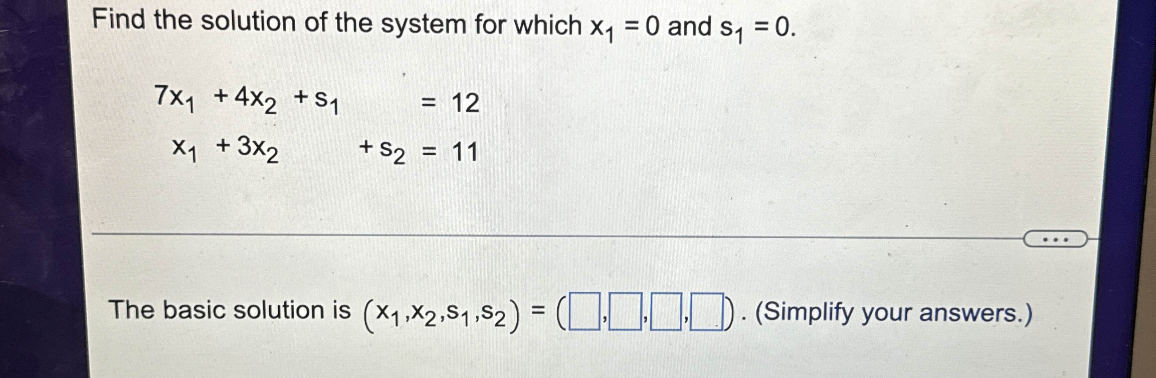 Solved Find the solution of the system for which x1=0 ﻿and | Chegg.com