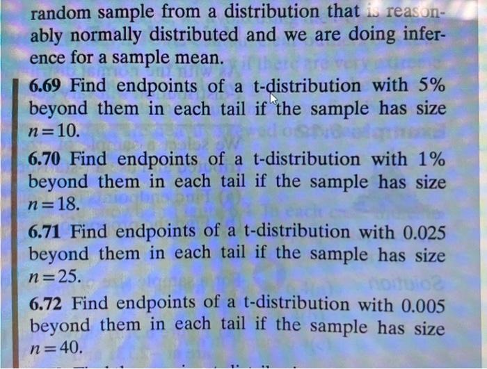 Solved random sample from a distribution that is reasonably | Chegg.com