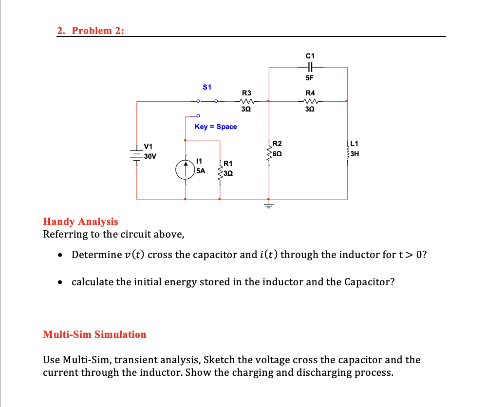 Solved Handy AnalysisReferring to the circuit | Chegg.com