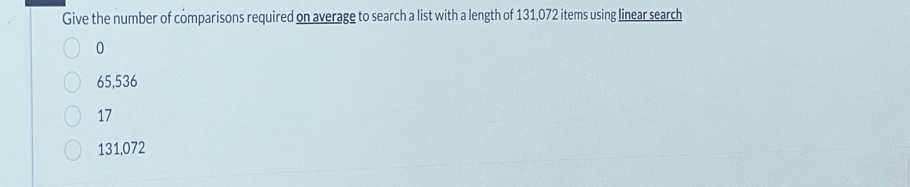 Solved Give the number of comparisons required on average to | Chegg.com