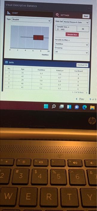 Visual Descriptive Statistics I. CHART SETTINGS Type | Chegg.com