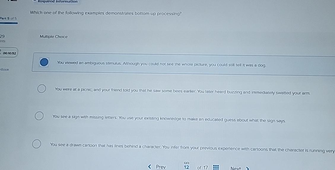 Solved Which one of the following examples demonstrates | Chegg.com