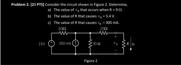 Solved Problem 2. [25 PTS] Consider the circuit shown in | Chegg.com
