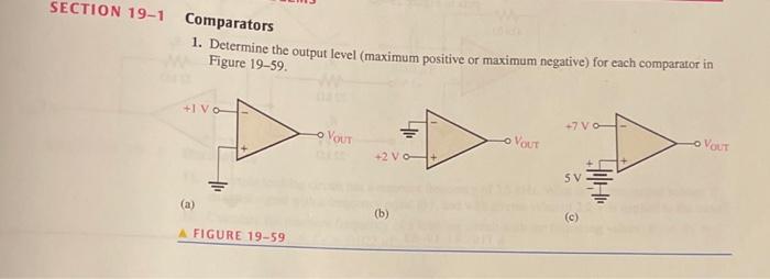 Solved 1. Determine the output level (maximum positive or | Chegg.com