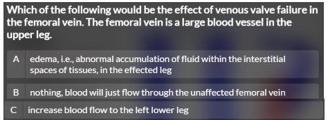 Solved Which of the following would be the effect of venous | Chegg.com