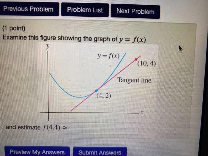 Solved Previous Problem Problem List Next Problem (1 point) | Chegg.com