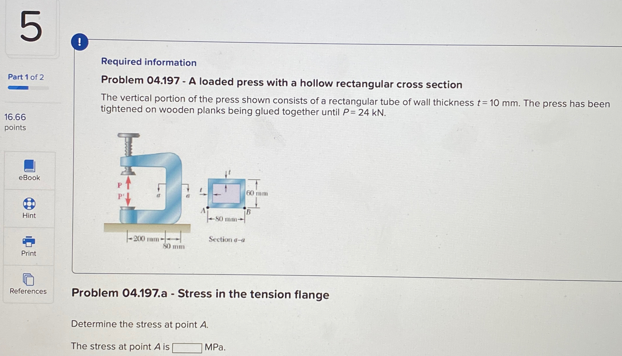 Solved Required informationProblem 04.197 - ﻿A loaded press | Chegg.com