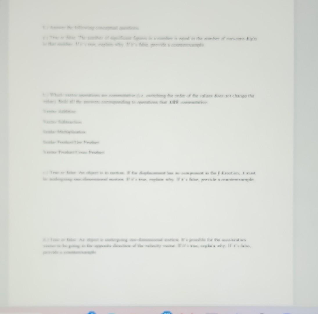 Solved B.) Anewe the following conceptual questions. in. | Chegg.com