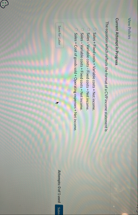 Solved View PoliciesCurrent Attempt in ProgressThe equation | Chegg.com