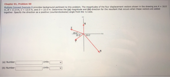 Solved Chapter 01, Problem 50 Multiple Concept Example 9 | Chegg.com