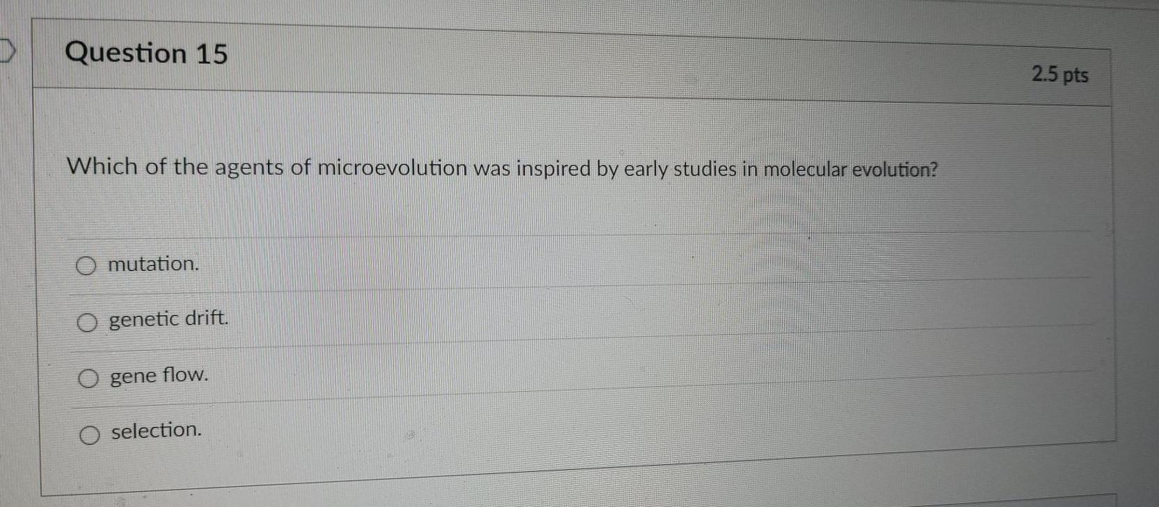 Solved ) Question 15 2.5 pts Which of the agents of | Chegg.com