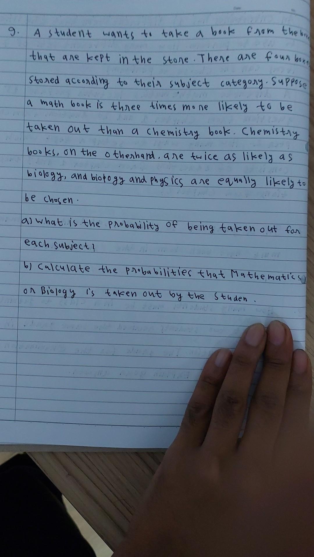 Solved 9. A student wants to take a book fram the bin. that | Chegg.com