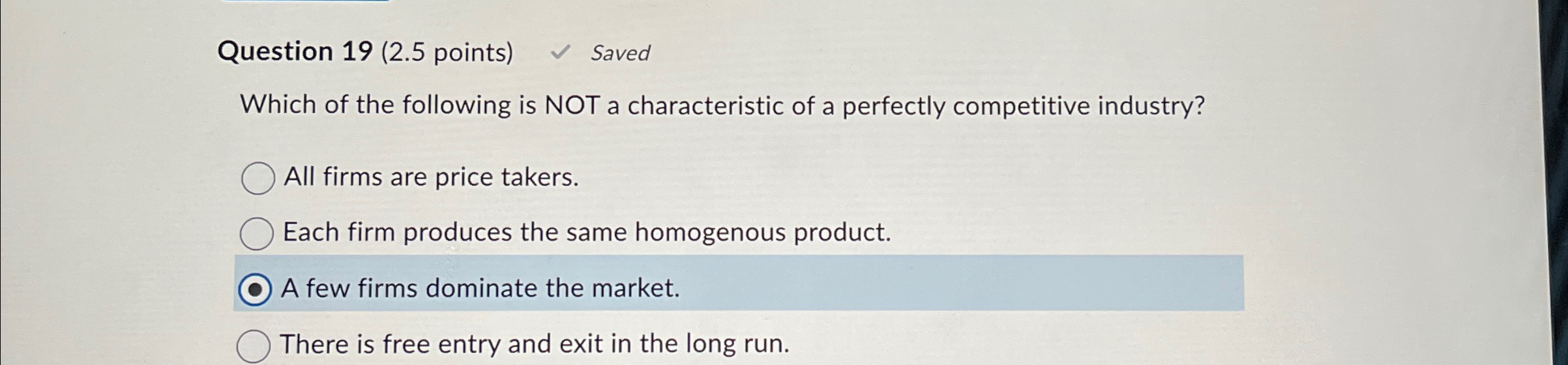 Solved Question 19 (2.5 ﻿points) ﻿SavedWhich of the | Chegg.com