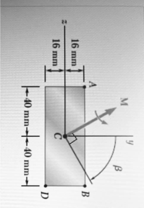 Couple-moment M is applied to the beam, which has a | Chegg.com