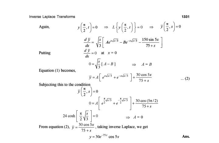 Solved solve these partial differential eqn by laplace | Chegg.com
