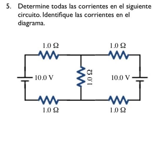 Solved 5. Determine todas las corrientes en el siguiente | Chegg.com Solved 5. Determine todas las corrientes en el siguiente | Chegg.com