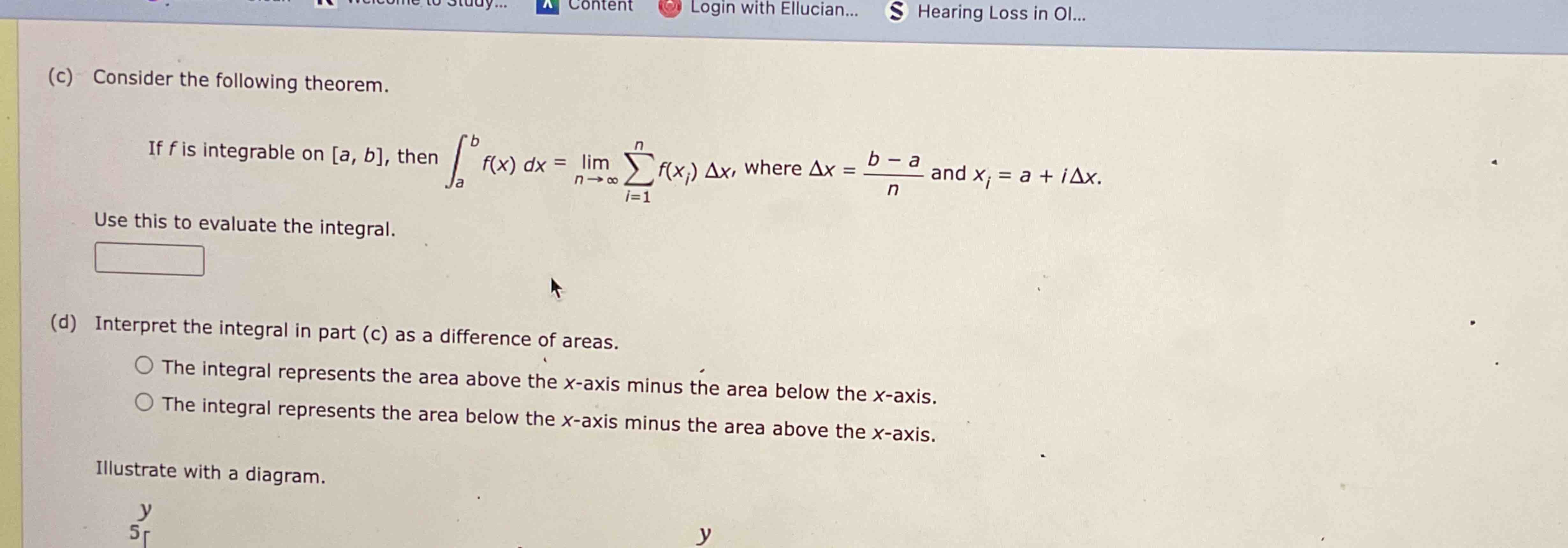 Solved (c) ﻿Consider the following theorem.If f is | Chegg.com