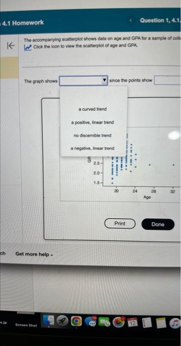 Solved Cat more haioThe accompanying scatterplot shows data | Chegg.com Solved Cat more haioThe accompanying scatterplot shows data | Chegg.com