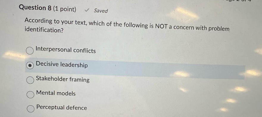 Solved Question 8 (1 ﻿point) ﻿SavedAccording to your text, | Chegg.com