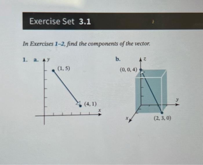 Solved Exercise Set 3.1 In Exercises 1-2, find the | Chegg.com