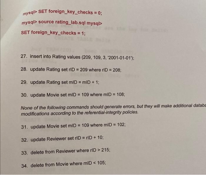 Solved Part 4. Constraints and Referential Integrity (20 | Chegg.com