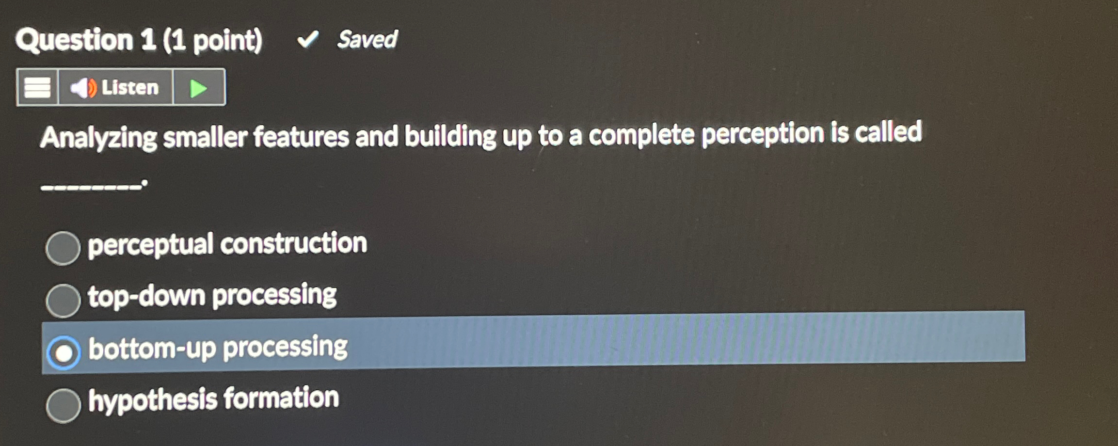 Solved Question 1 (1 ﻿point) ﻿SavedAnalyzing smaller | Chegg.com