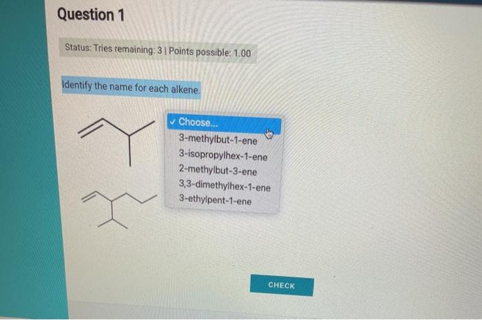 Solved Question 1 Status: Tries remaining: 3 | Points | Chegg.com
