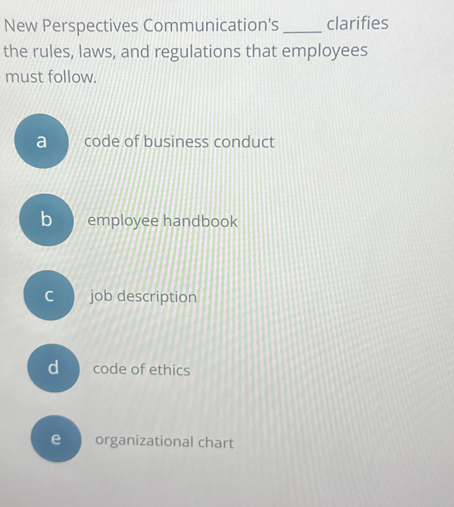 Solved New Perspectives Communication's clarifies the rules, | Chegg.com
