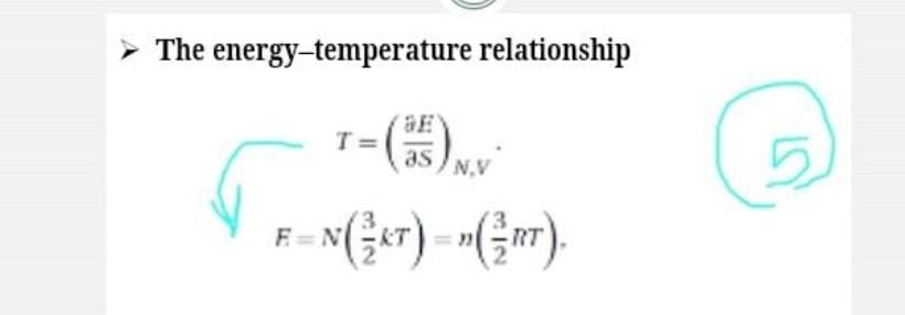 Solved → The energy-temperature relationship T 1-(3) v as NV | Chegg.com
