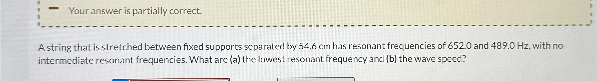 Solved A string that is stretched between fixed supports | Chegg.com
