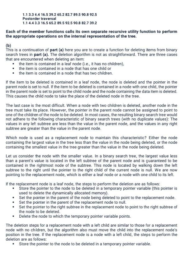 Solved Lab Assignment 5 Implementing The Binary Search Tree