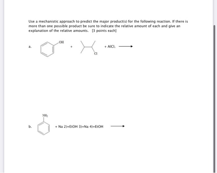 Solved Use a mechanistic approach to predict the major | Chegg.com