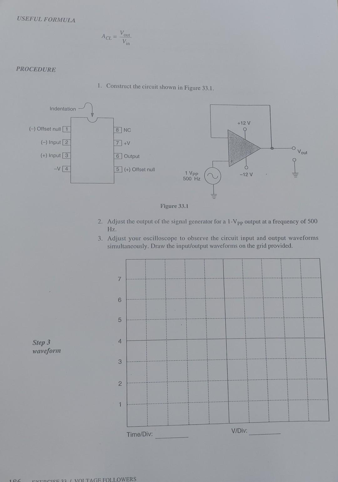 Solved Voltage Followers OBJECTIVE - To demonstrate the | Chegg.com