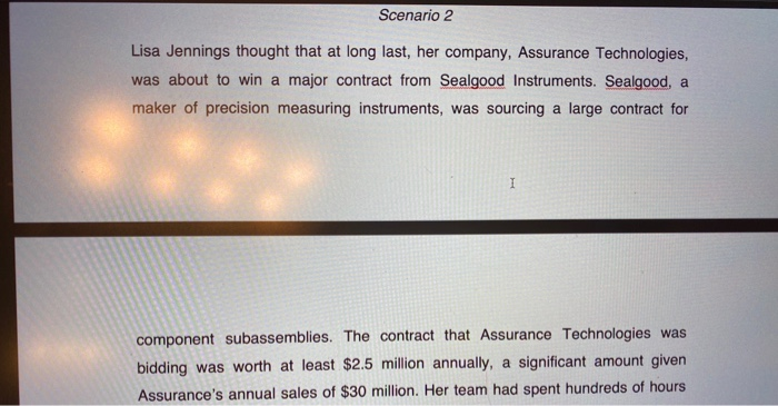Scenario 1 Bryan Janz was just arriving back from | Chegg.com