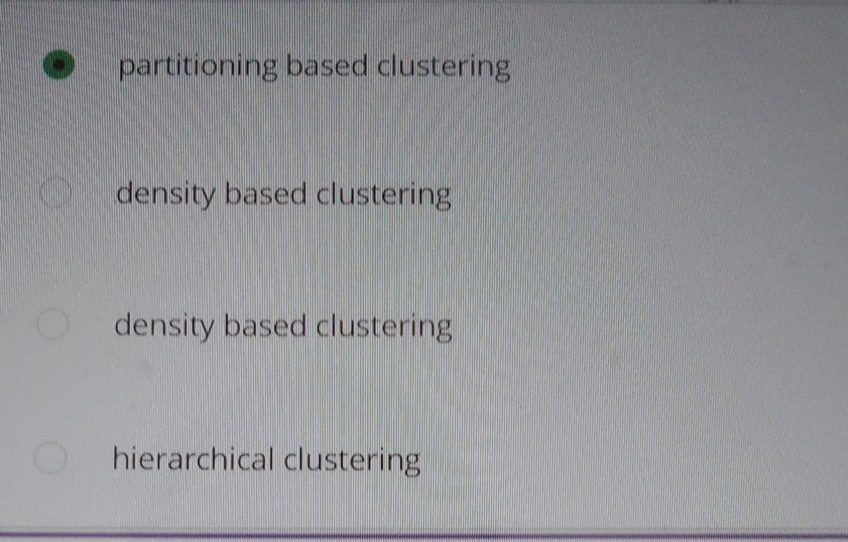 Solved Select the most appropriate clustering method for | Chegg.com