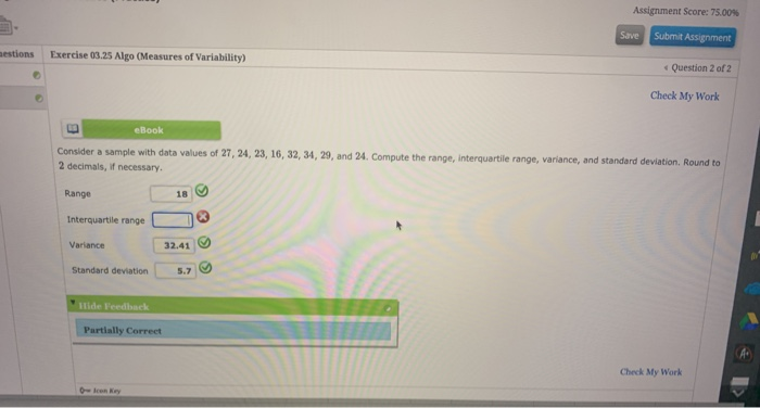 Solved Assignment Score: 75.00% Save Submit Assignment | Chegg.com