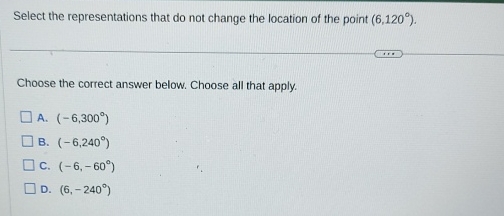 Solved Select the representations that do not change the | Chegg.com