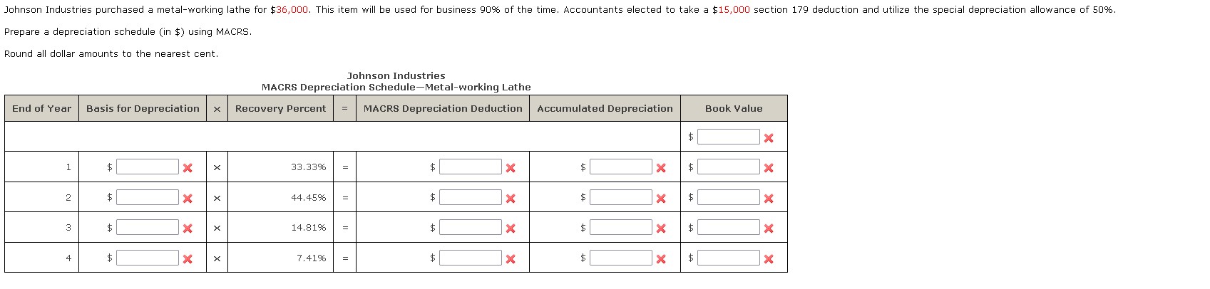 Prepare a depreciation schedule (in $) ﻿using | Chegg.com